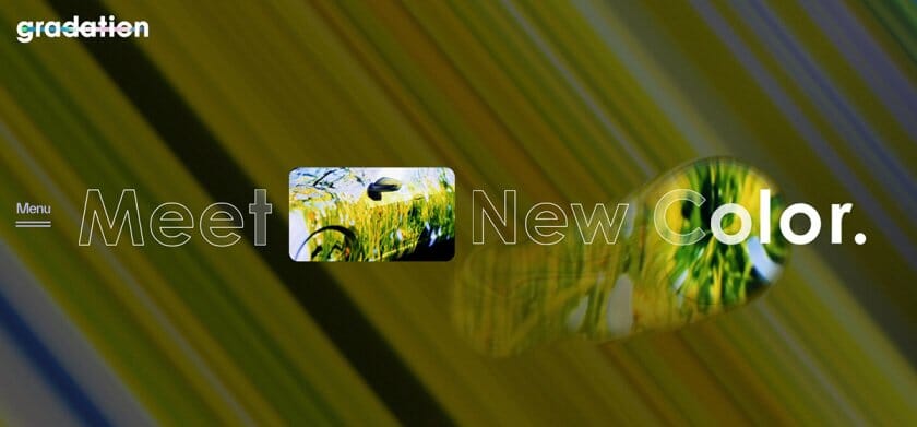 「gradation, Inc.」コーポレートサイト - 広告事例 - デザイン情報サイト[JDN]