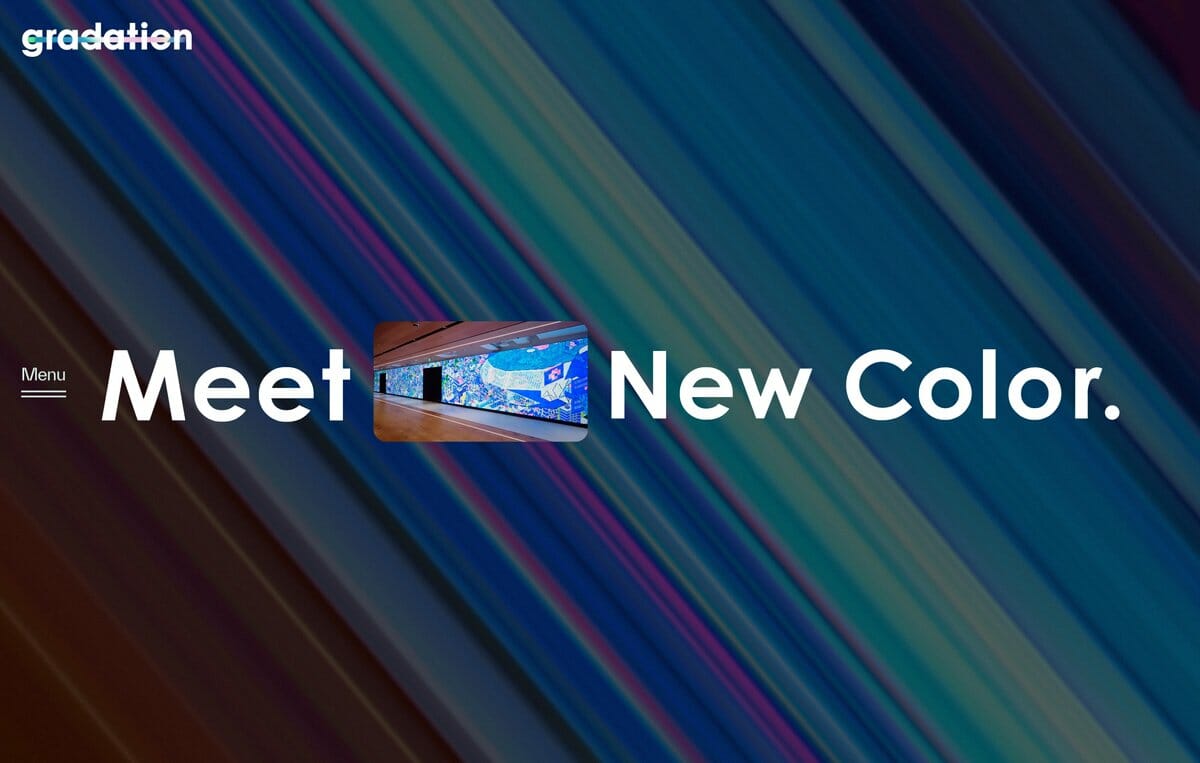 「gradation, Inc.」コーポレートサイト - 広告事例 - デザイン情報サイト[JDN]