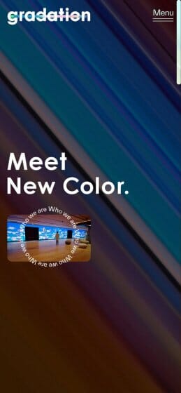 「gradation, Inc.」コーポレートサイト - 広告事例 - デザイン情報サイト[JDN]